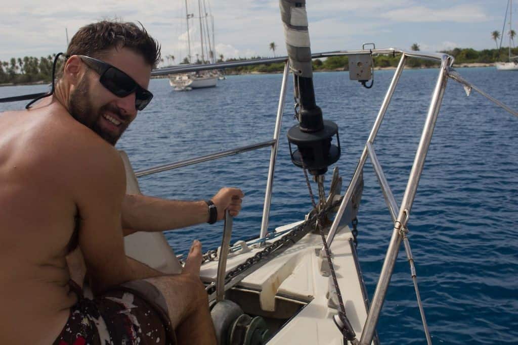 How to anchor under sail